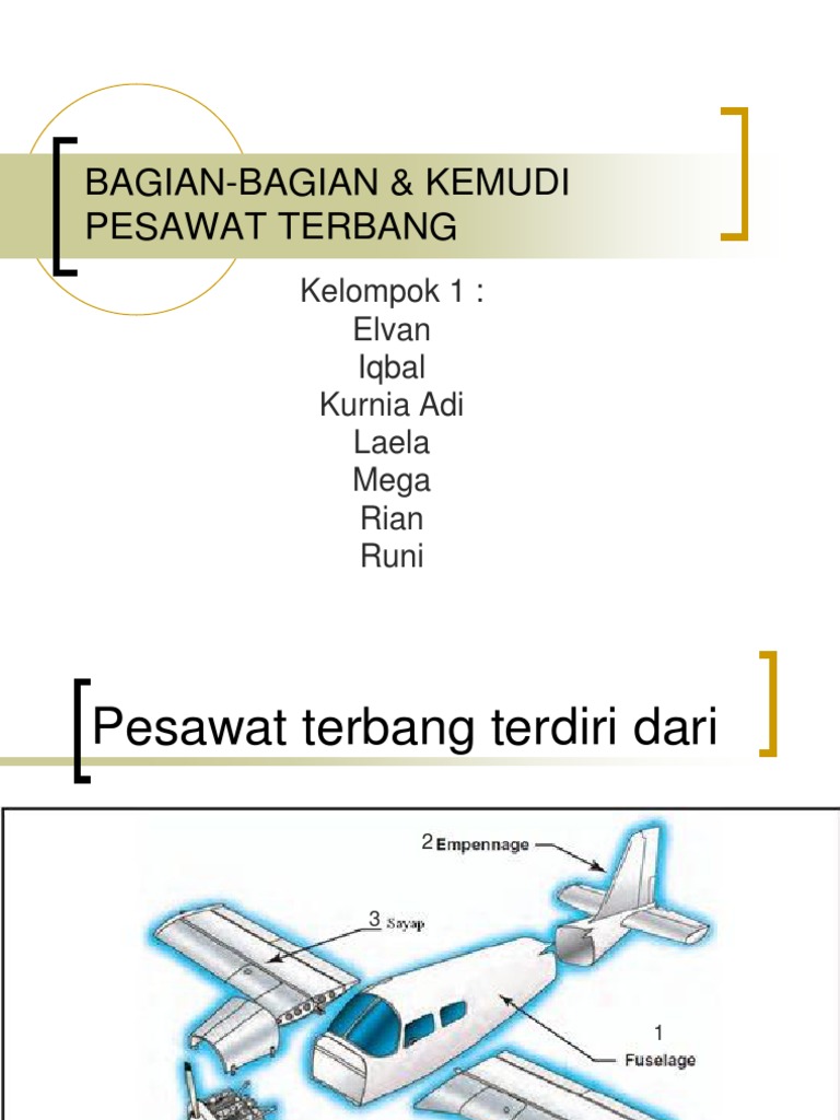 Bagian-Bagian Pesawat Terbang | PDF