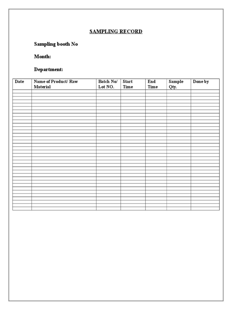 Sampling Record | PDF