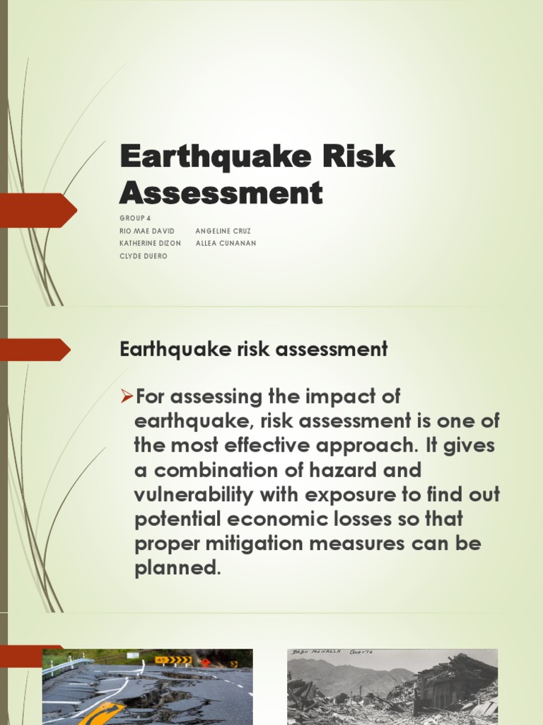 Earthquake Risk Assessment-2 | PDF | Earthquakes | Hazards