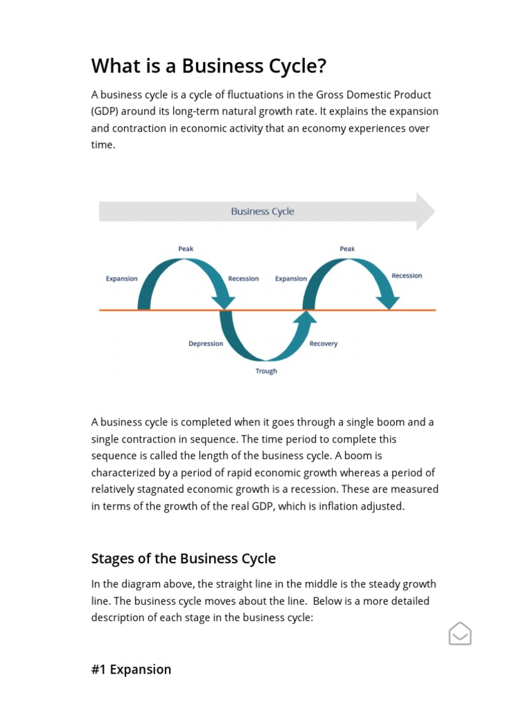 Business Cycle 1 PDF | PDF | Business Cycle | Recession