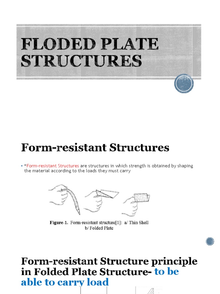 SD - Folded Plate Structures - V1 | PDF | Concrete | Reinforced Concrete