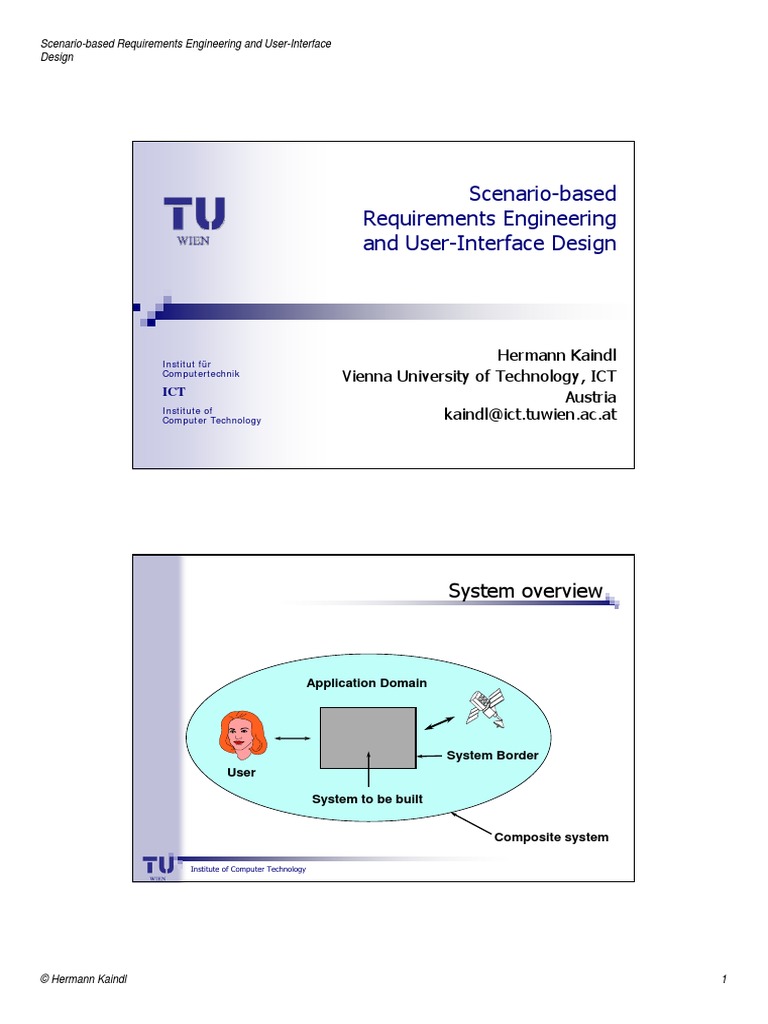 Icsea 11tutorial Reid | PDF | Use Case | User Interface