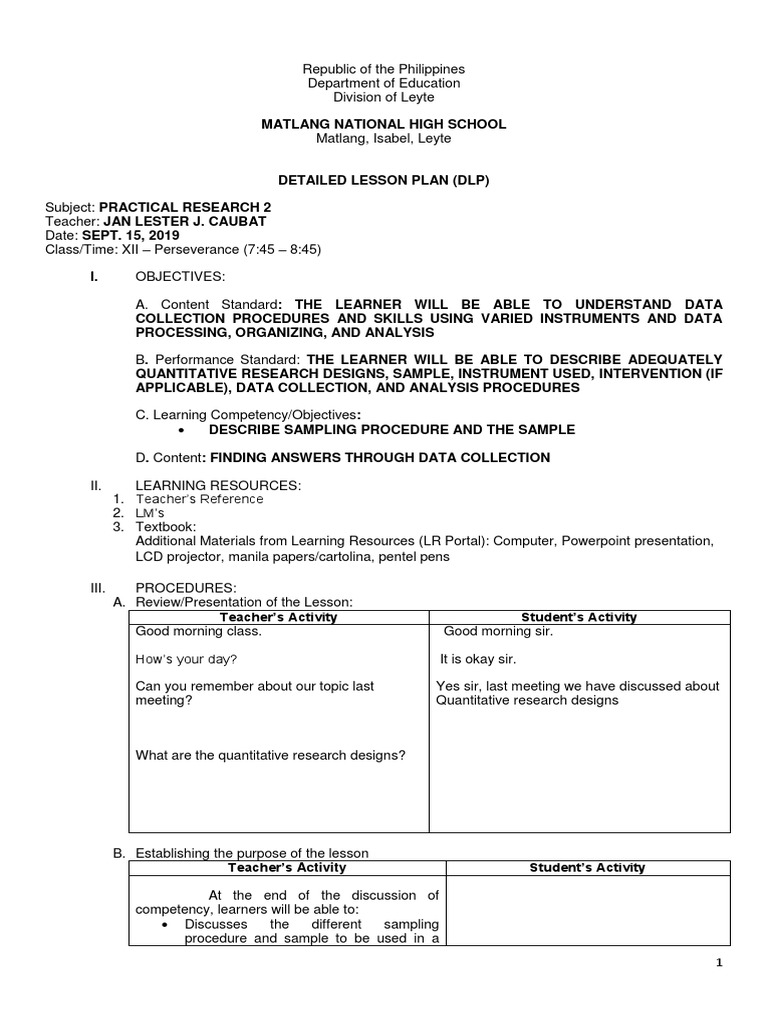 Practical Research | PDF | Sampling (Statistics) | Survey Methodology