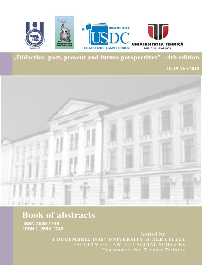 Book of Abstracts: Didactics: Past, Present and Future Perspectives ...