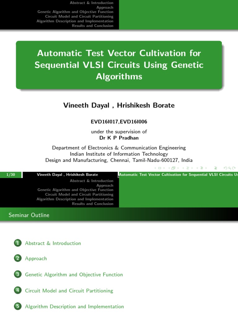 Automatic Test Vector Cultivation For Sequential Vlsi Circuits Using Genetic Algorithms Pdf