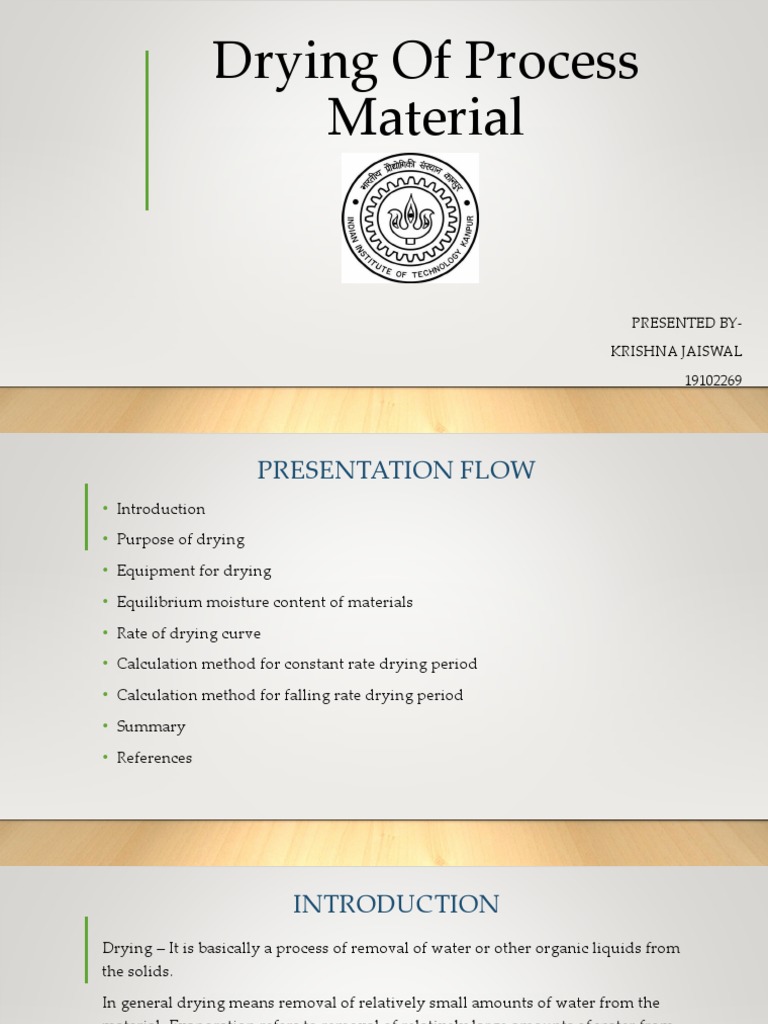 Drying of Process Material | PDF | Humidity | Heat Transfer