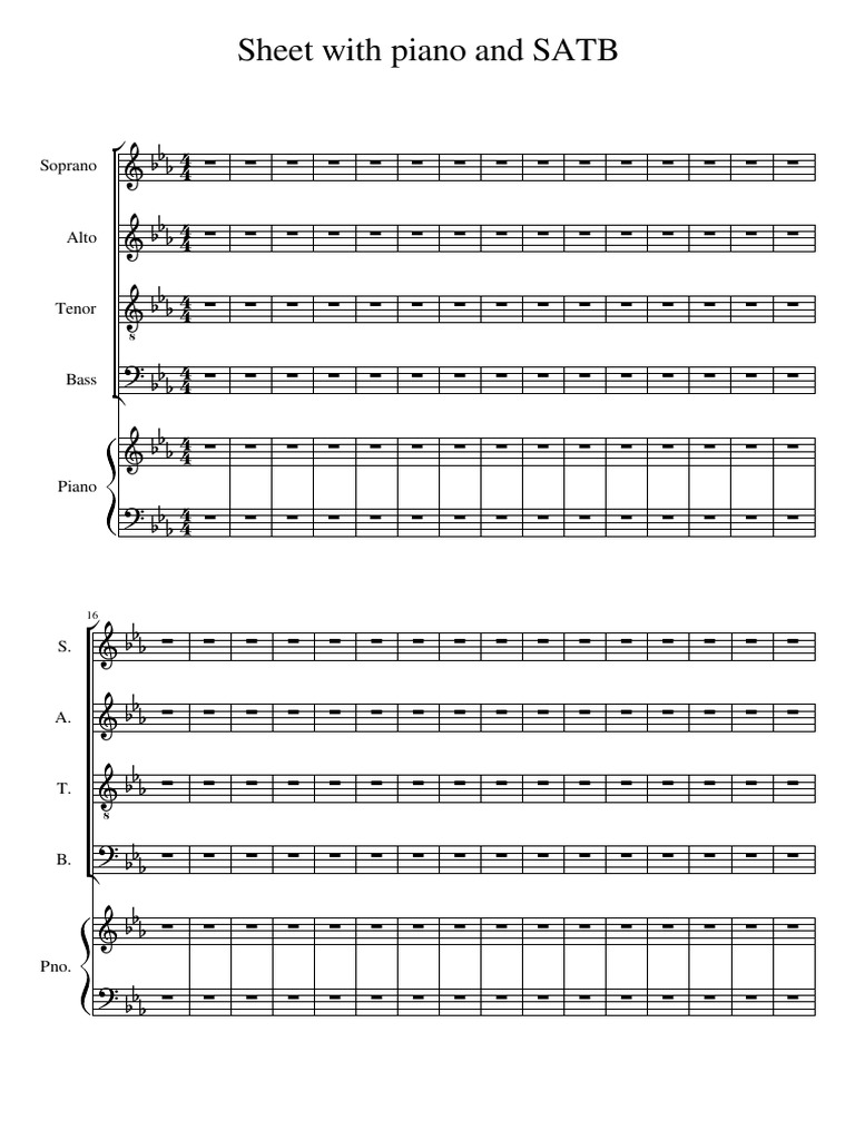 Piano and SATB PDF | PDF