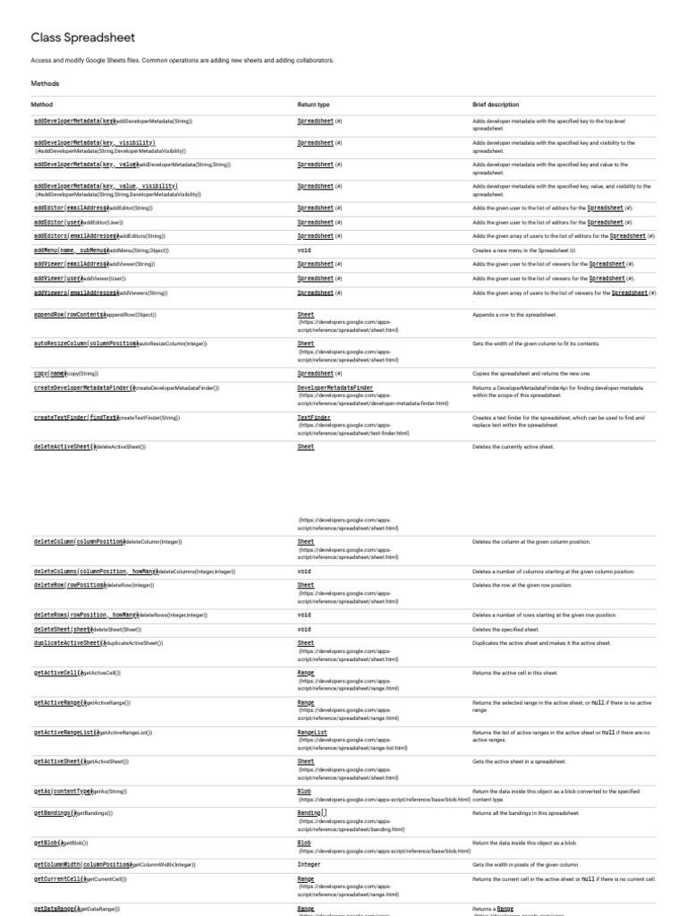 Spreadsheet Script by Google | PDF | Spreadsheet | String (Computer Science)