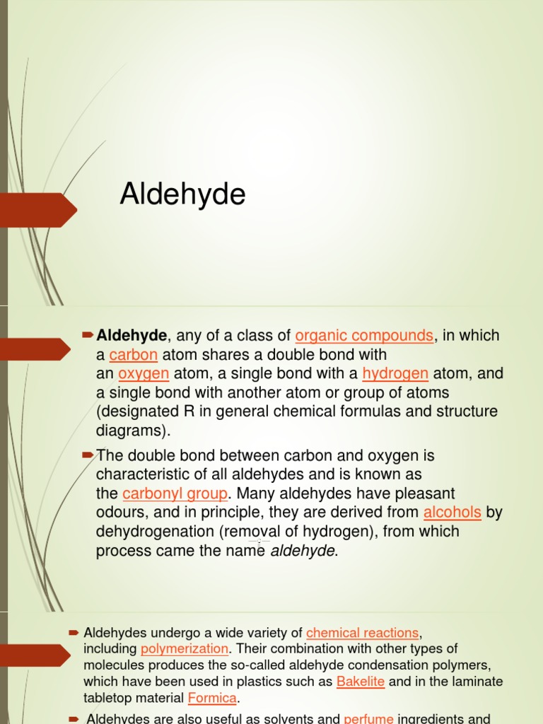 Aldehyde | PDF | Aldehyde | Functional Group