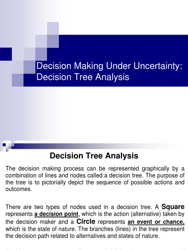 Lecture 9 (Decision Tree Analysis) | PDF | Decision Making | Applied Mathematics