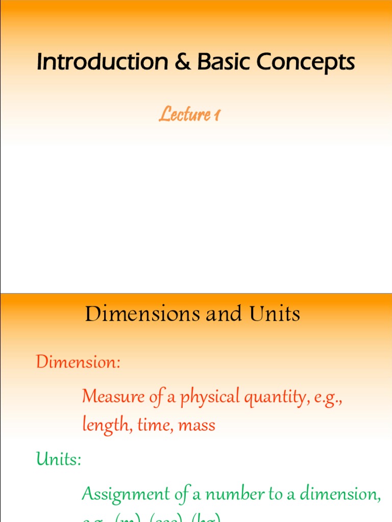Lecture 1 - Introduction & Basic Concepts | PDF | Thermodynamic Equilibrium | Thermodynamics