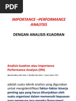 Metode Importance Performance Analysis (IPA) | PDF | Bisnis