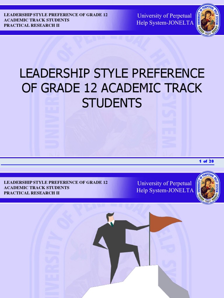 Leadership Style Preference of Grade 12 Academic Track Students | PDF ...