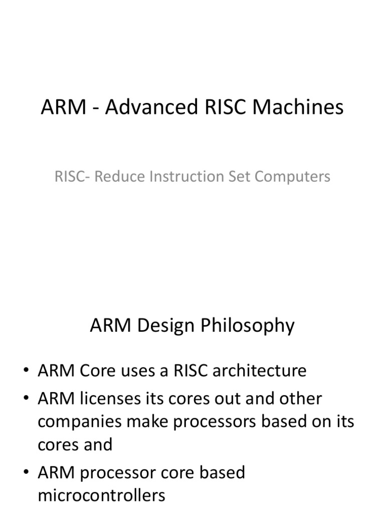 Advanced Risc Machiners | Download Free PDF | Arm Architecture ...