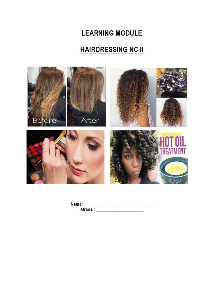 Learning Module in Hairdressing | PDF | Hairstyle | Sterilization ...