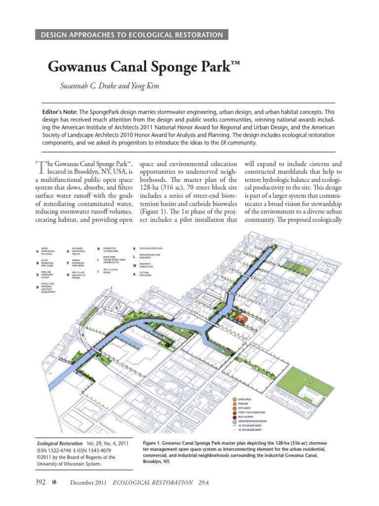 Sponge Park PDF | PDF | Stormwater | Storm Drain