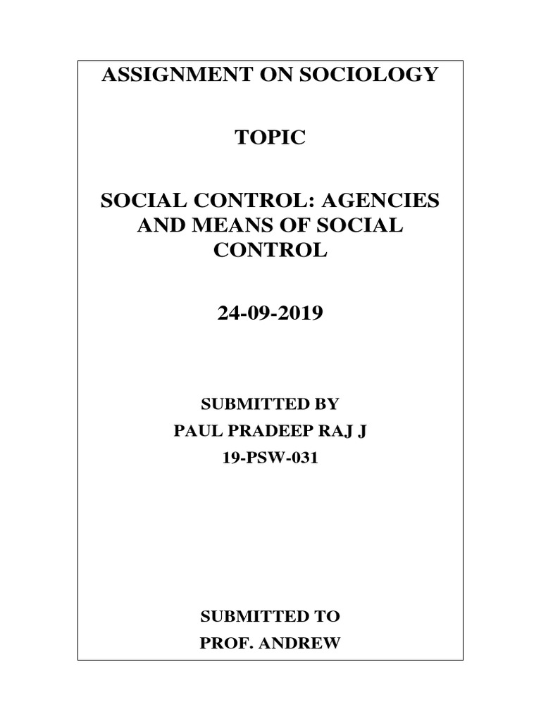 Understanding Social Control: A Comprehensive Look at the Various ...