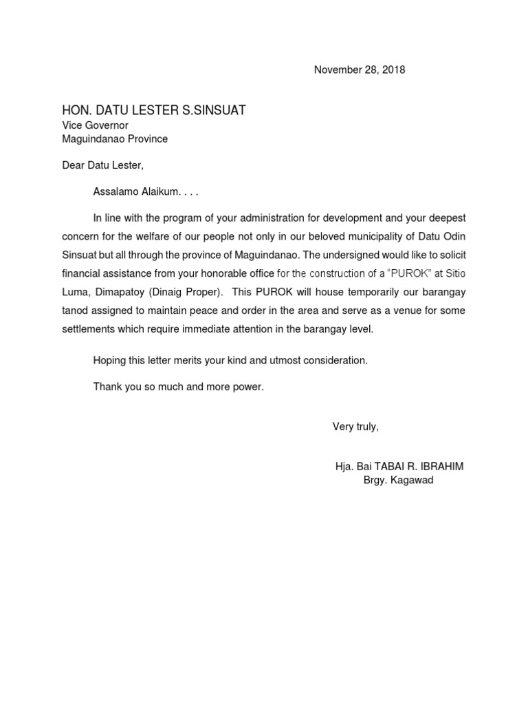 Hon. Datu Lester S.Sinsuat | PDF