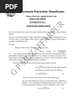 Bar Pendulum Experiment | PDF | Pendulum | Acceleration