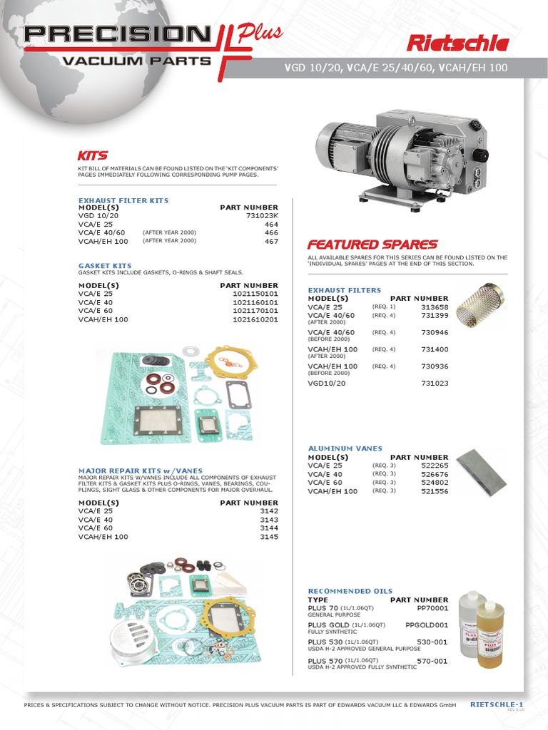 Catálogo Elmo Rietschle | PDF | Washer (Hardware) | Valve