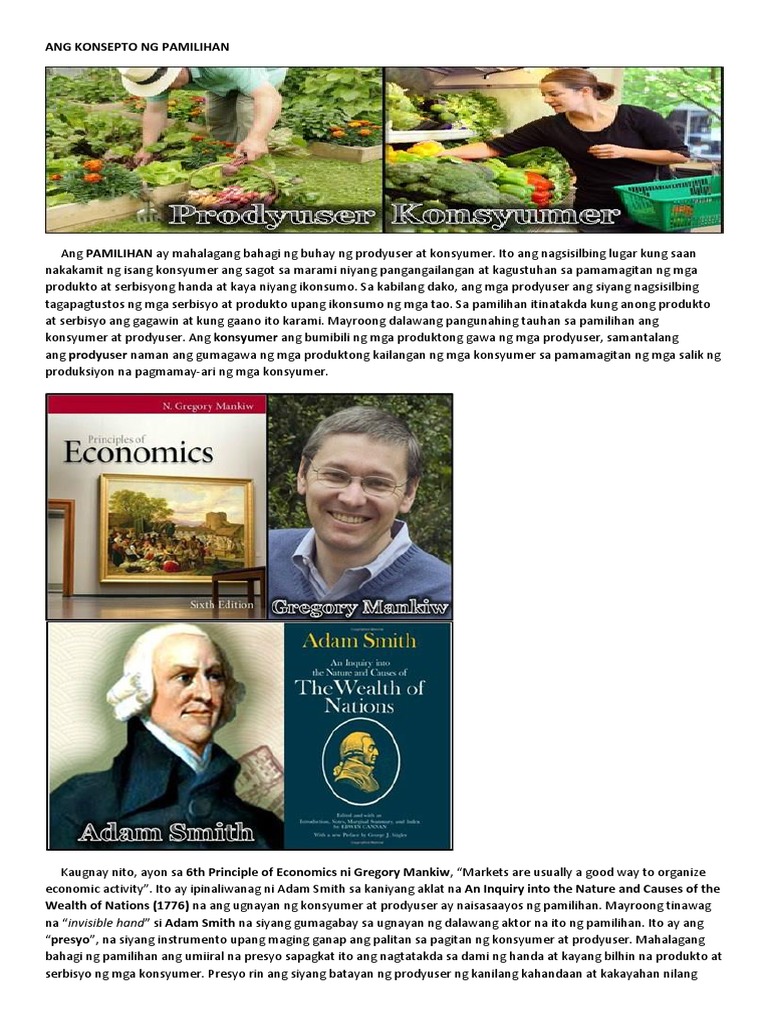 ANG KONSEPTO NG PAMILIHAN Ap 9 2nd Grading | PDF