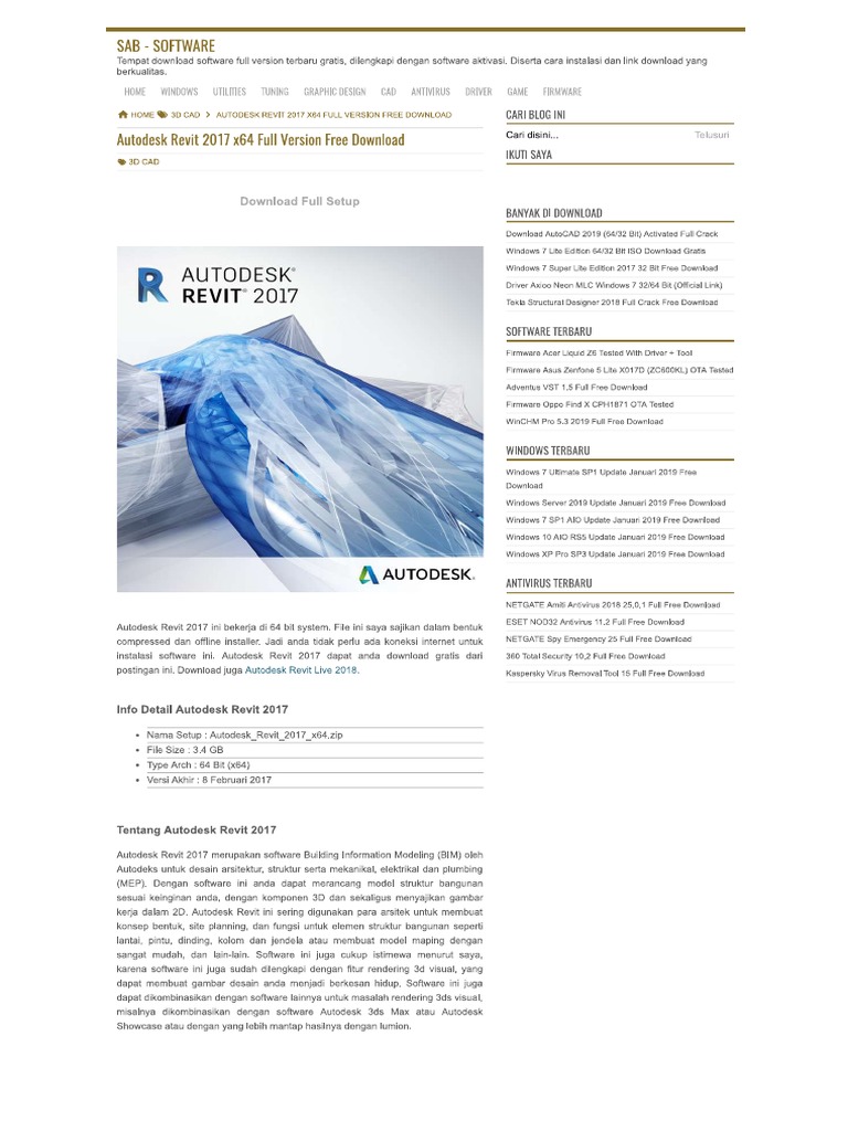 Cara Install Revit PDF | PDF