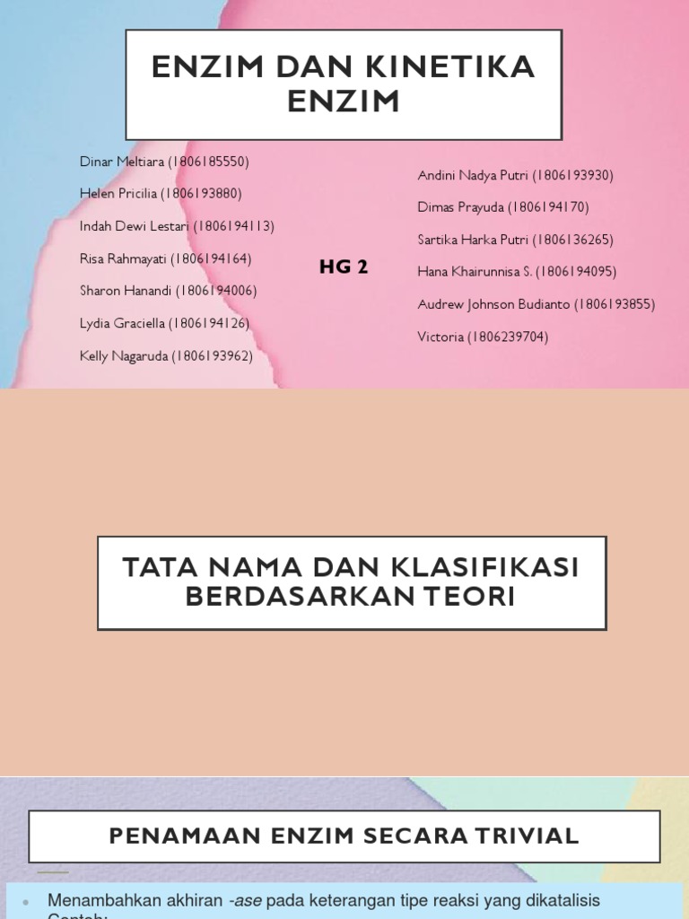 TOPIK 3 - Enzim Dan Kinetika Enzim | PDF