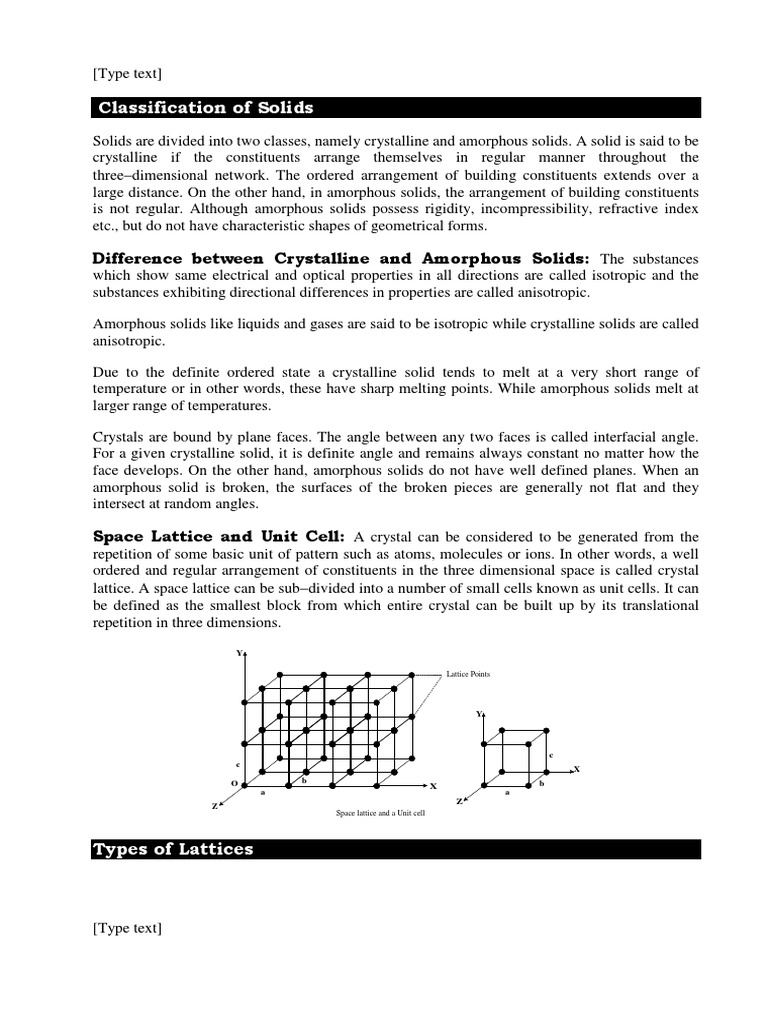Solid State | PDF | Magnetism | Crystal Structure