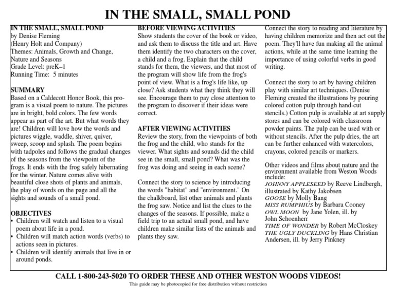 In The Small Small Pond | PDF | Paintings