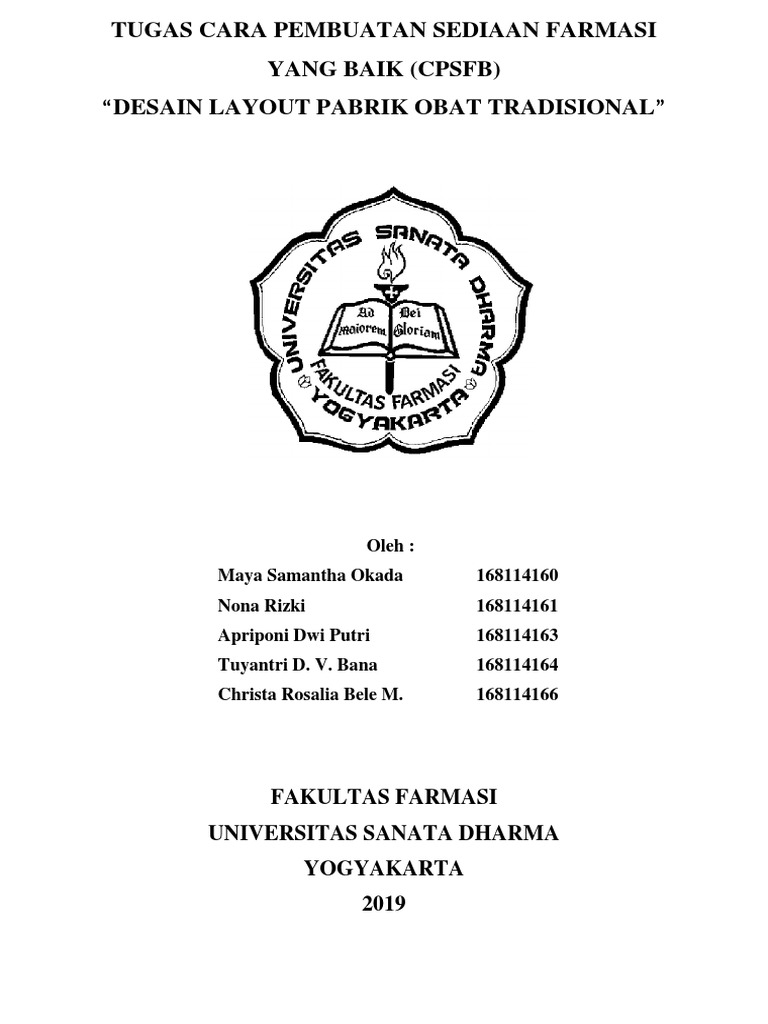 Layout Industri Obat Tradisional Fix Lengkap | PDF