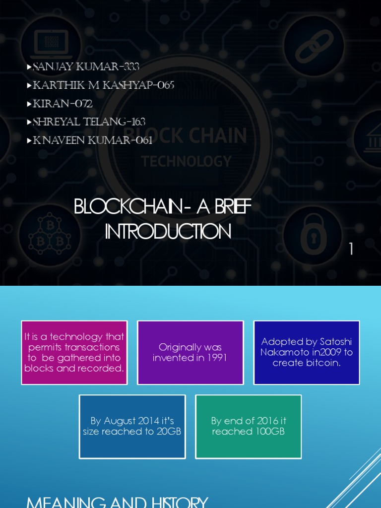 Blockchain - A Brief Introduction-Converted-2 | PDF | Cryptography | Cyberwarfare