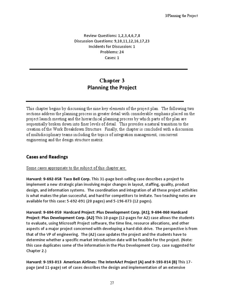 Project Management Case Studies | PDF | Master Of Business ...