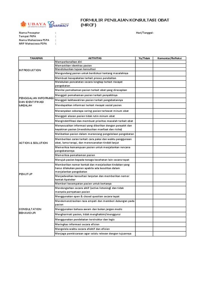 Form Penilaian PKP PDF | PDF