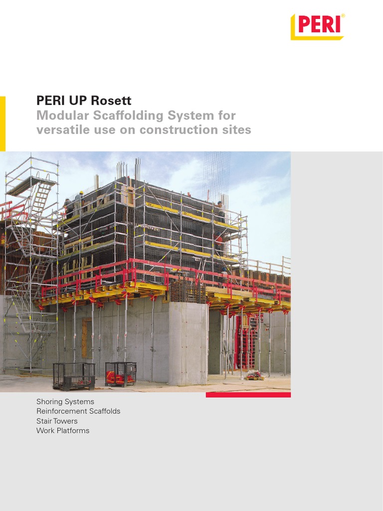 PERI UP Rosett For The Use On The Constr. Jobsite. | PDF | Scaffolding ...