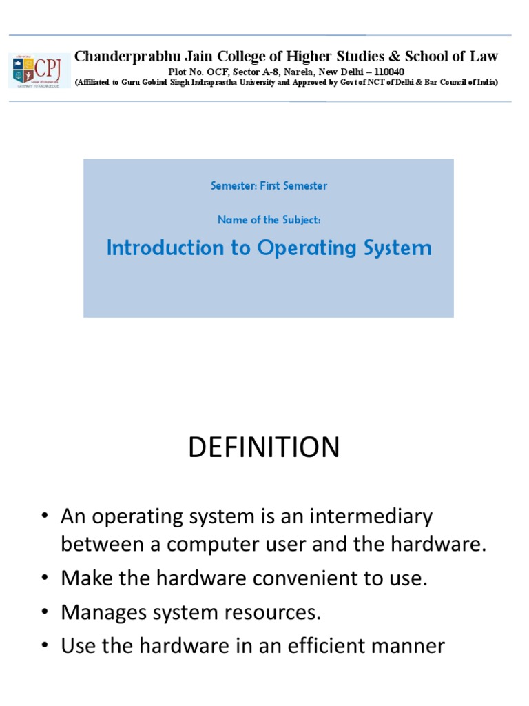 Introduction To Operating Systems | PDF | Bios | Process (Computing)
