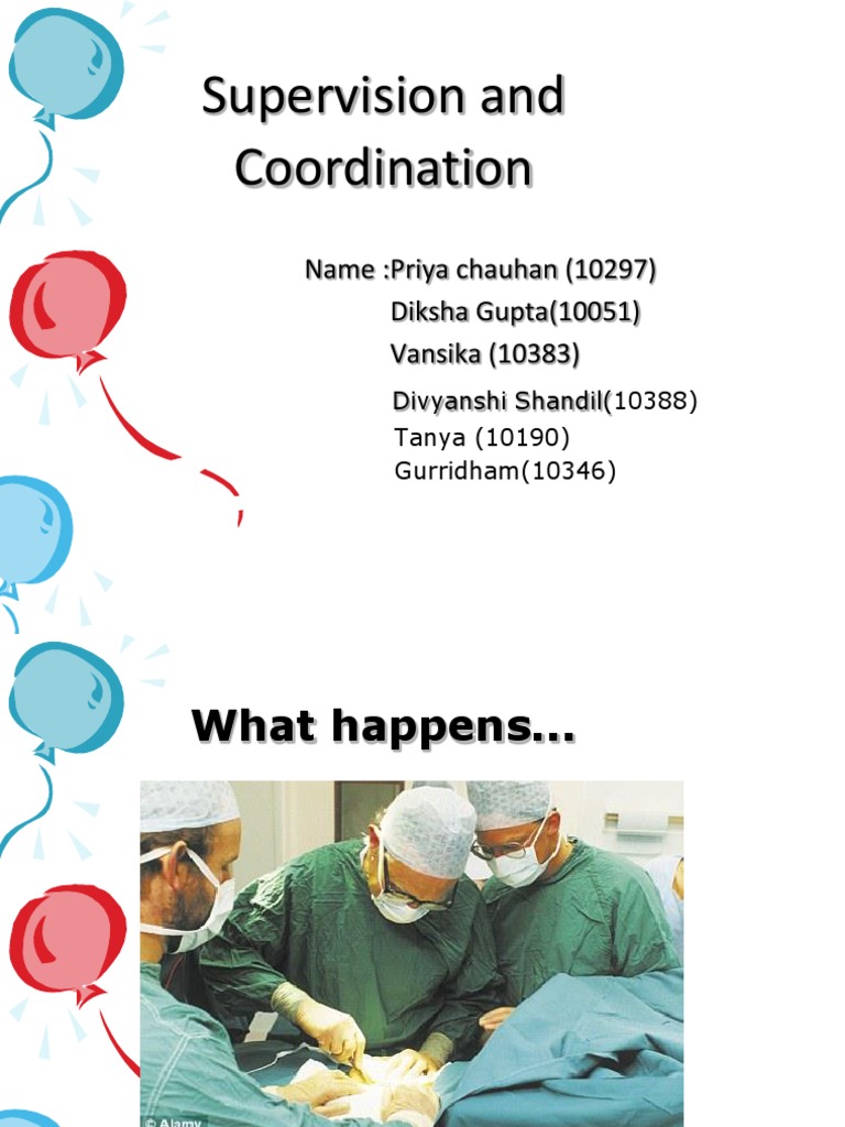 Coordination and Supervision | PDF | Supervisor | Leadership