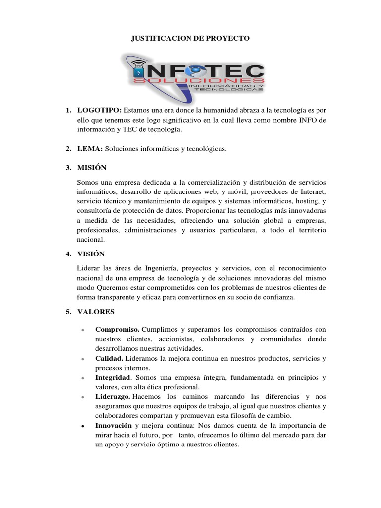 Justificacion de Proyecto | PDF | Servidor (Computación) | Internet