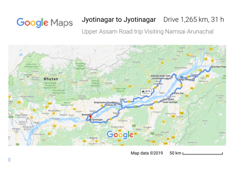 Upper Assam Road Trip Visiting Namsai Arunachal | PDF | Business