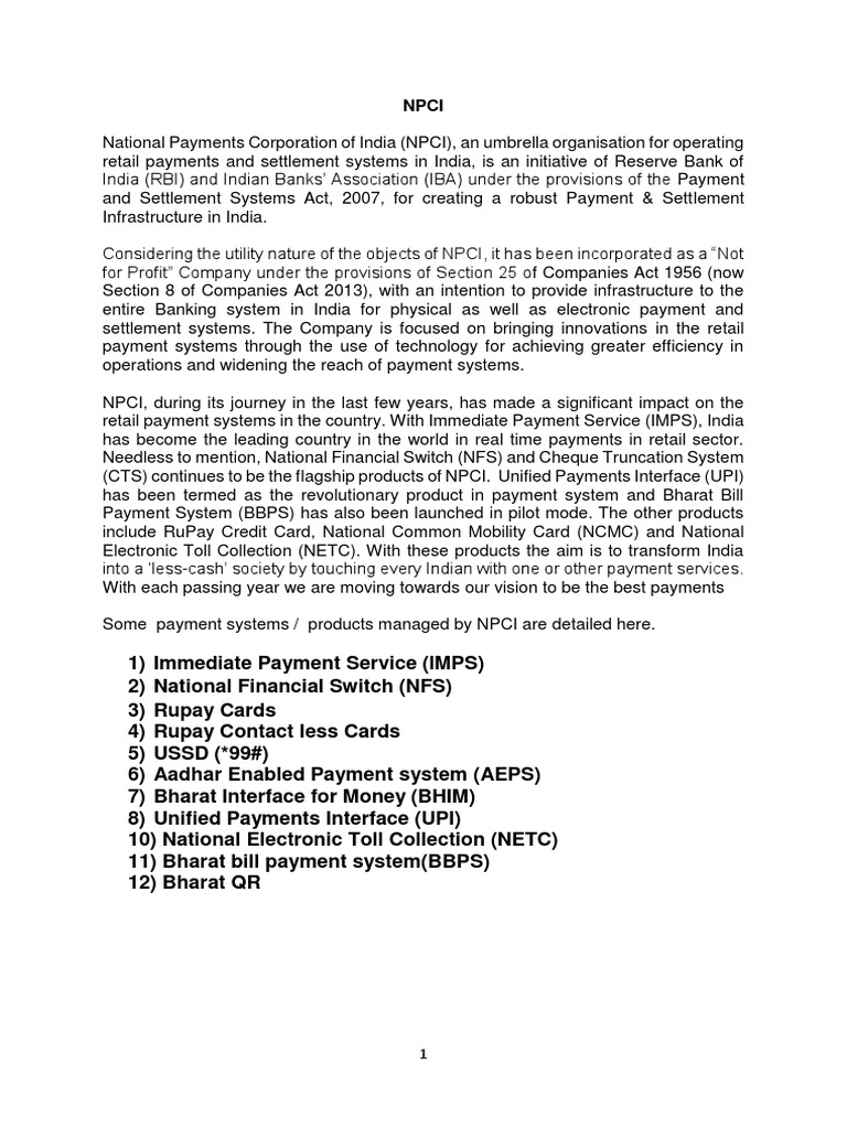 NPCI's IMPS: Instant Payment Solutions | PDF | Emv | Debit Card