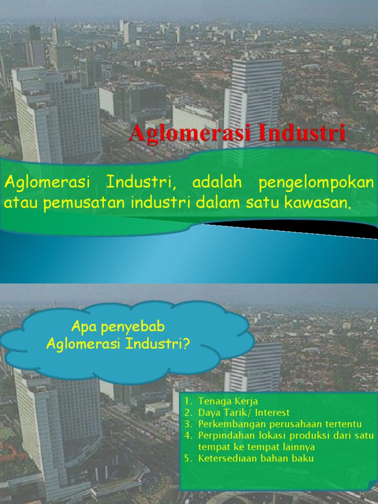 Aglomerasi Industri | PDF