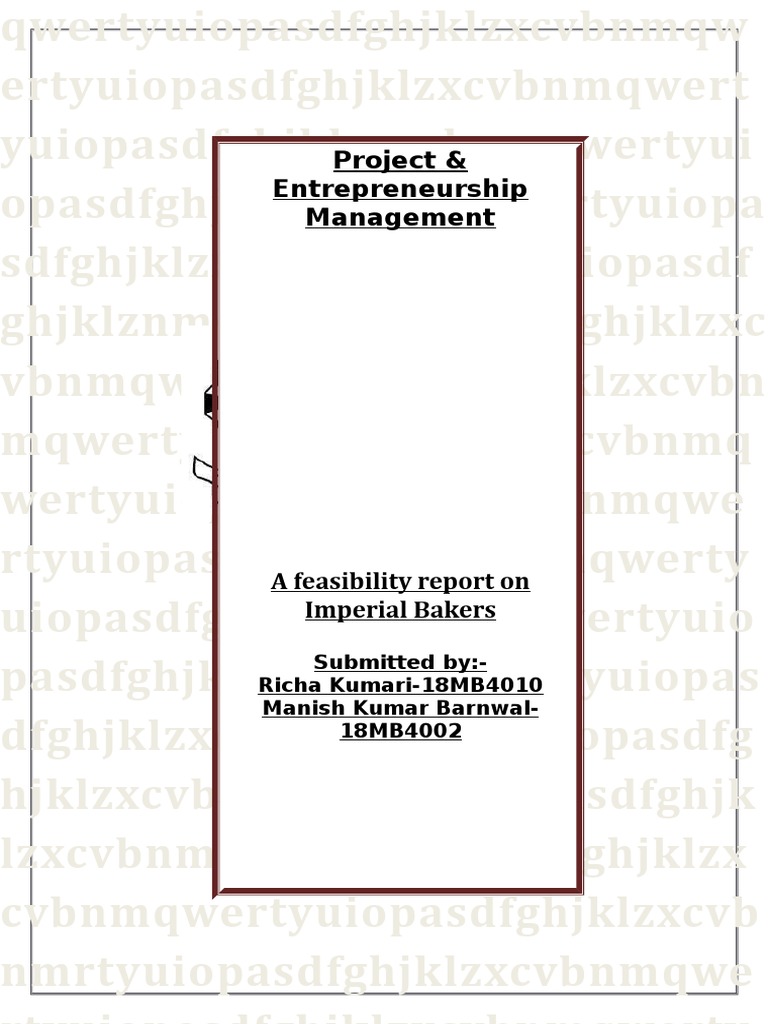 Feasibility Report of Bakery | PDF | Baking | Net Present Value