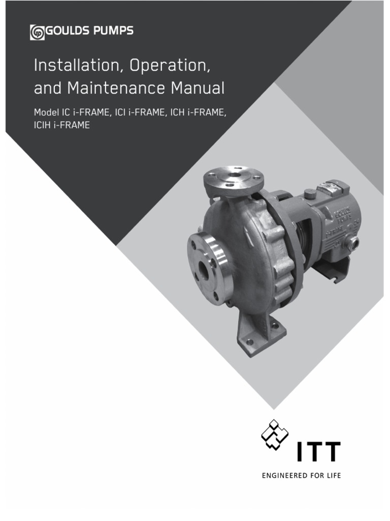 Installation, Operation, and Maintenance Manual: Model Ic I-Frame, Ici ...