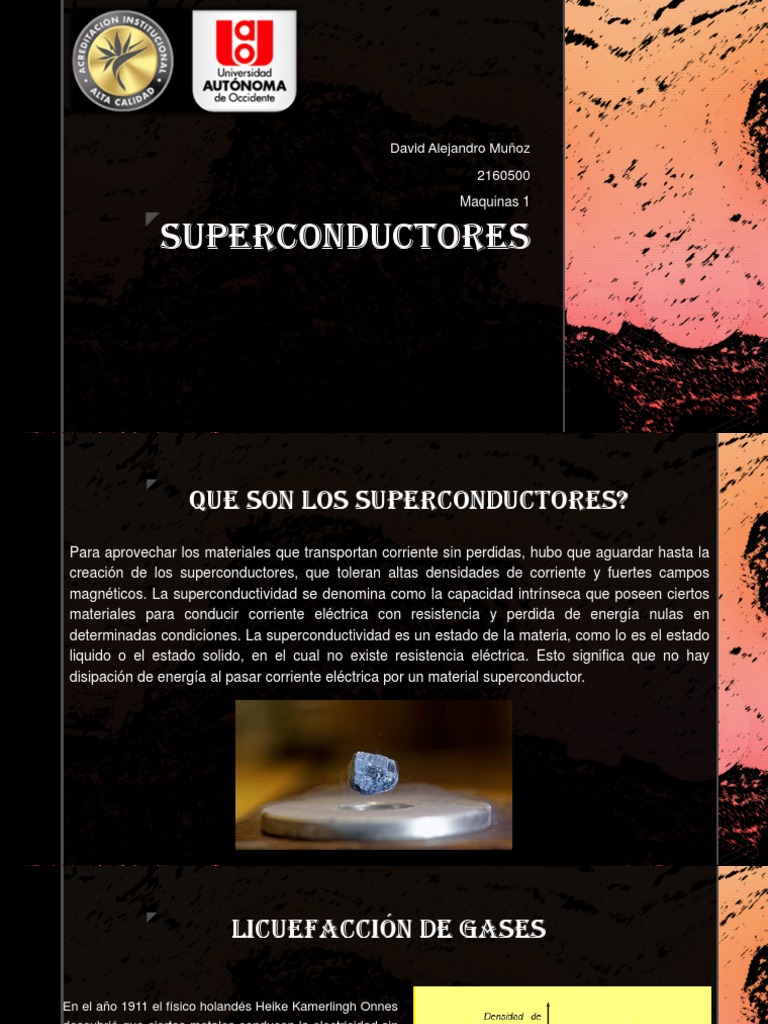 Superconductores | PDF | Superconductividad a alta temperatura ...