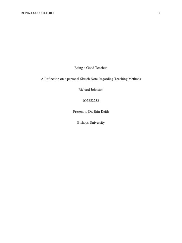 Reflection On Sketchnote V-Iii Handed in | PDF | Inclusion (Education ...