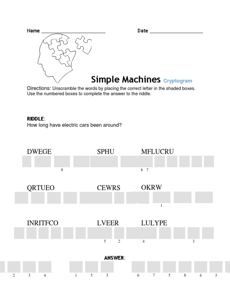 Simple Machine Cryptogram | PDF