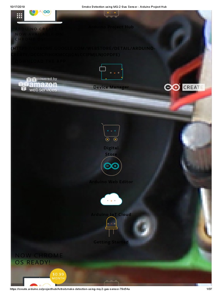 Smoke Detection Using MQ-2 Gas Sensor - Arduino Project Hub | PDF | Internet Of Things | Mobile App