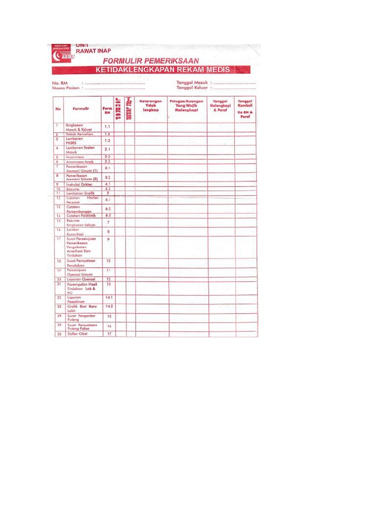 Contoh Form KLPCM | PDF