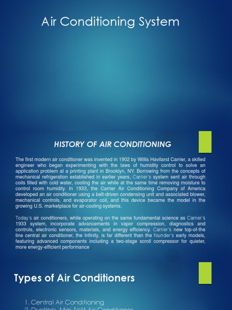 Comprehensive Guide to Air Conditioning Systems | PDF | Heat Pump | Air ...