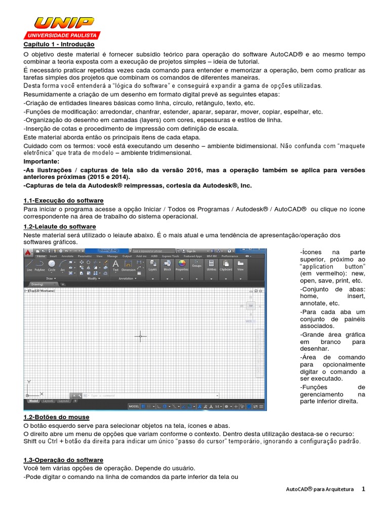 Apostila Autocad PDF | PDF | Auto Cad | Janela (informática)