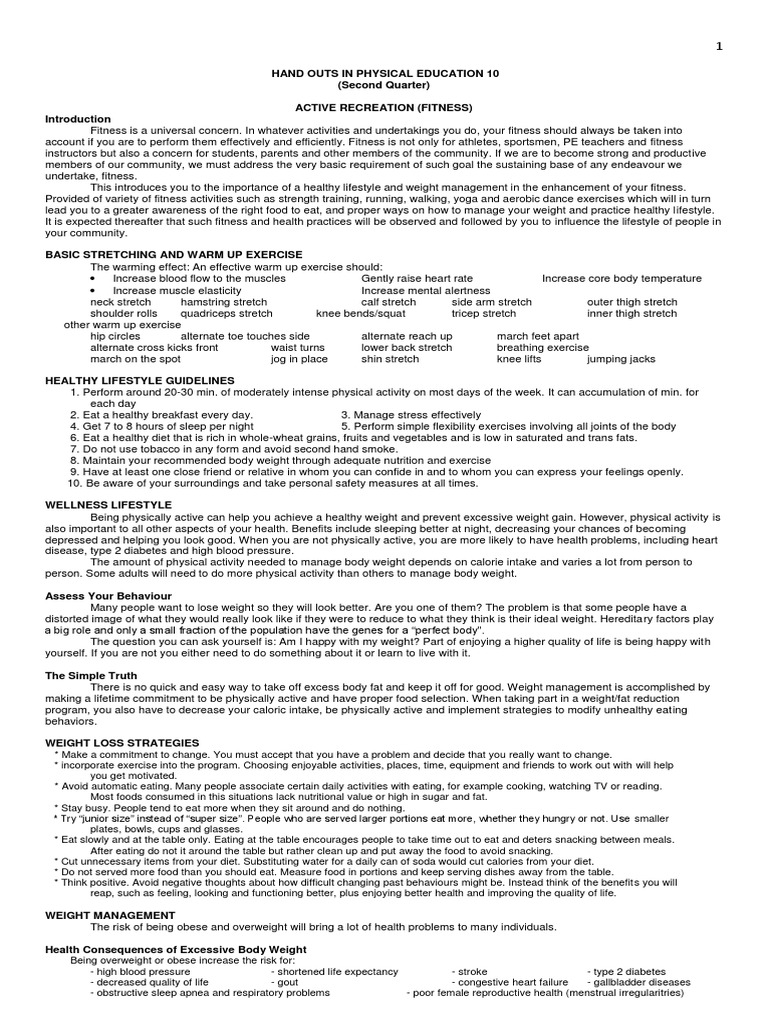 T | PDF | Eating Disorder | Physical Fitness